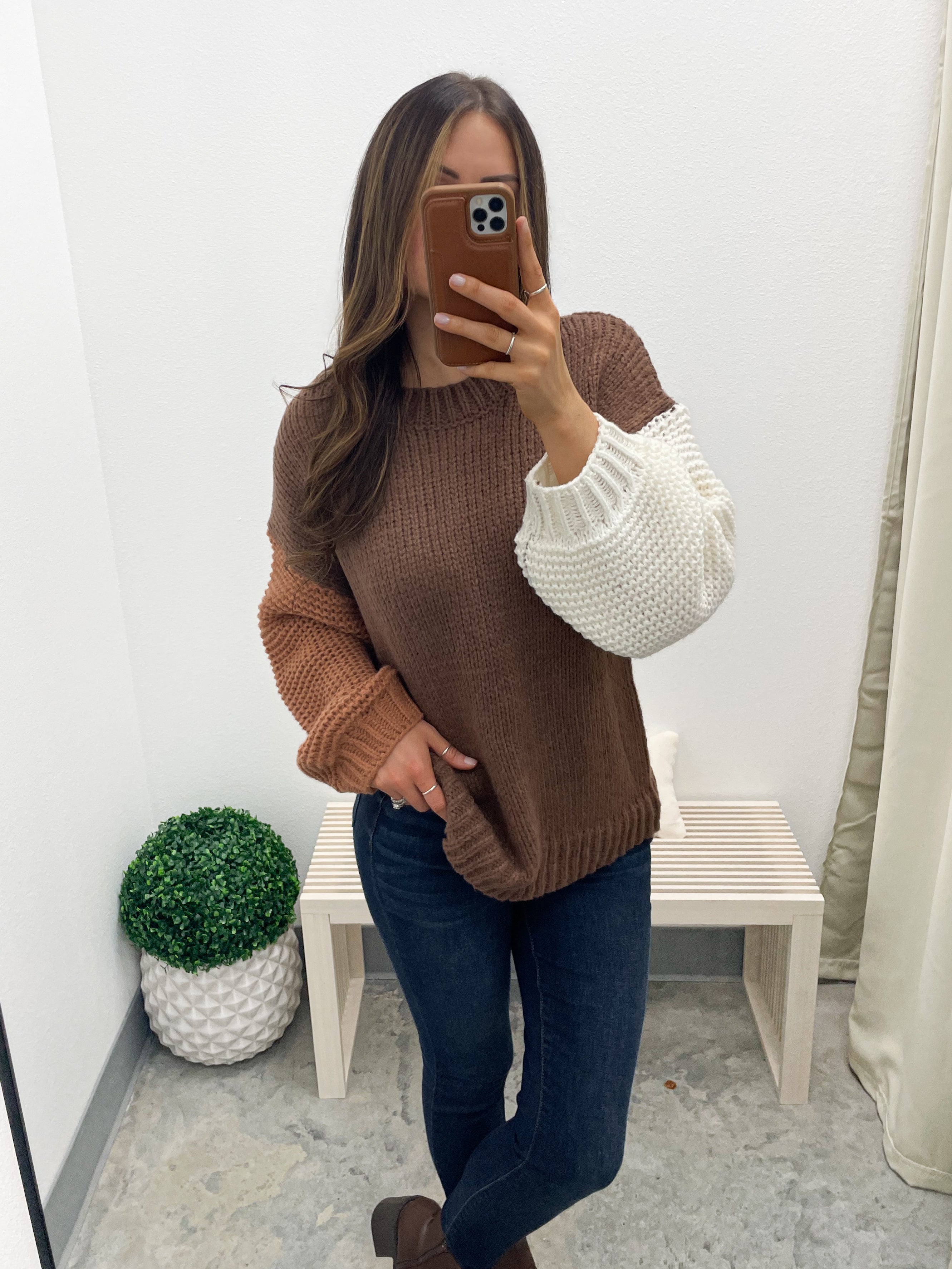 To Be Thankful Sweater (Mocha) – Humble Honey Boutique